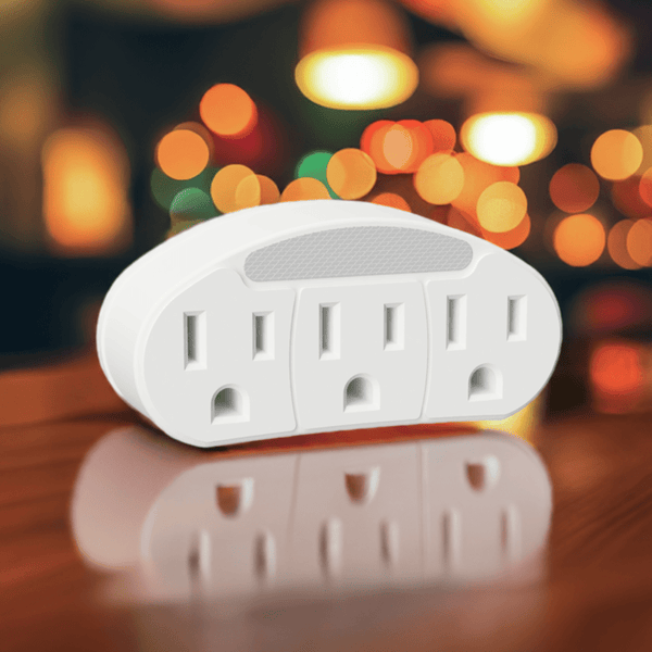3 Outlet Neon Automatic Night Light
